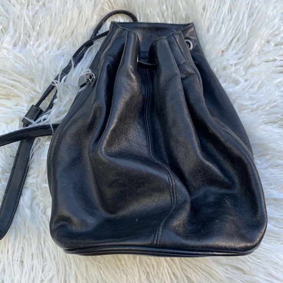 Hillard & Hanson | Bags | Vintage Genuine Leather Side Backpack | Poshmark